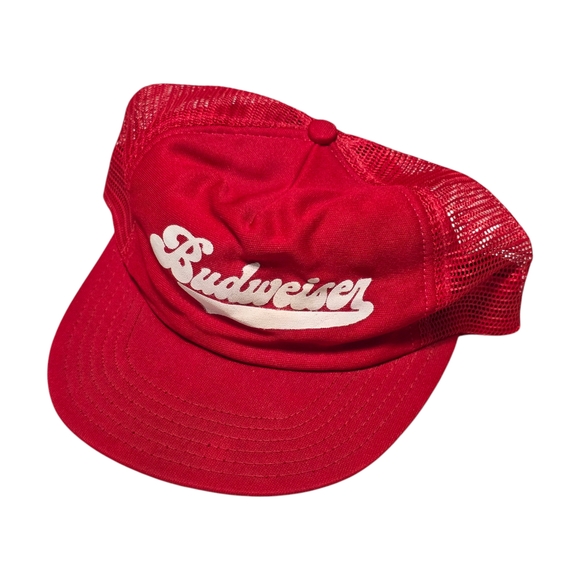 Budweiser | Accessories | Vintage Budweiser Hat 8s 90s Snapback Trucker ...
